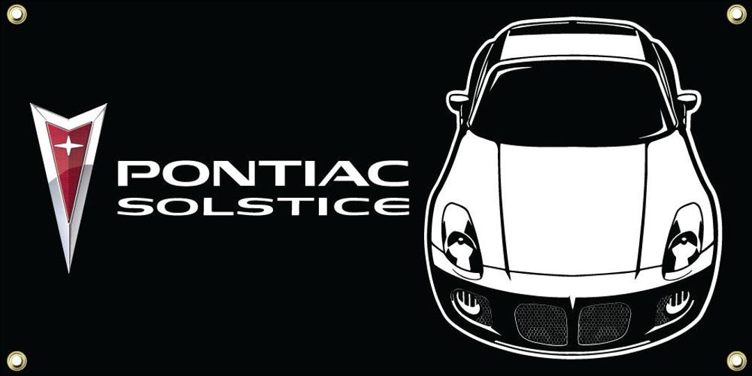 Big Vinyl Banner Sign Poster Pontiac Solstice Front 4'x2' Garage, Shop ...