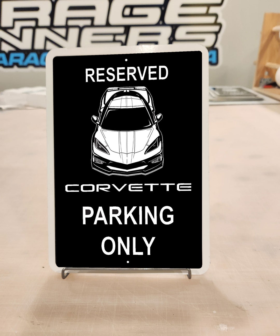 Super Corvette C8 , Stingray Sign, Corvette Owners, American Muscle ...