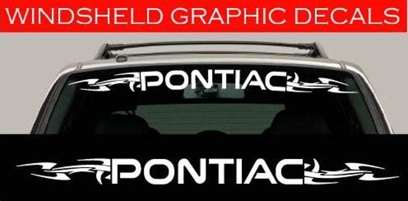 New Decal Sticker Windshield Banner Pontiac Tribal, Trans Am, Firebird ...