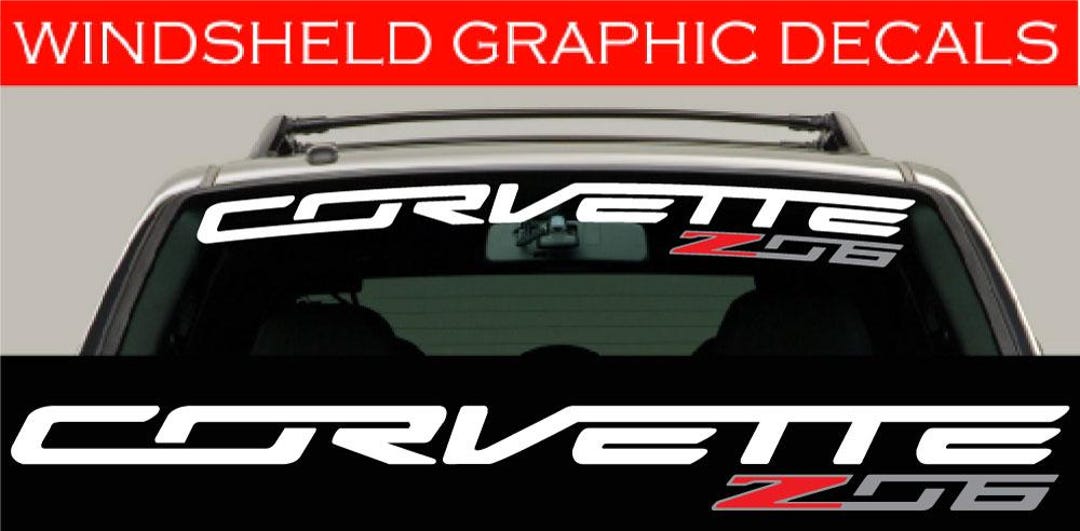 New Decal Sticker Windshield Banner Chevy Corvette C7 Z06 - Etsy