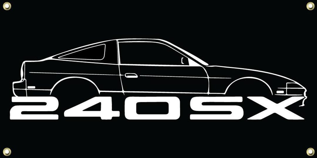 Big Vinyl Banner Sign Poster Nissan 240SX 4'x2' Garage, Shop, Store ...