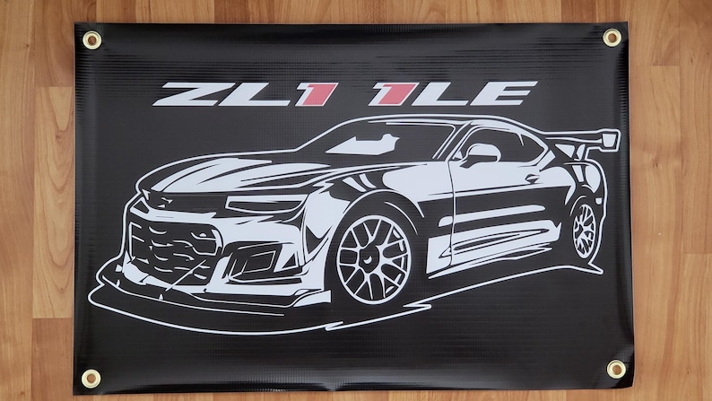 Big Vinyl Banner Sign Poster ZL1 1LE Chevy Camaro 4'x2' Garage, Shop ...