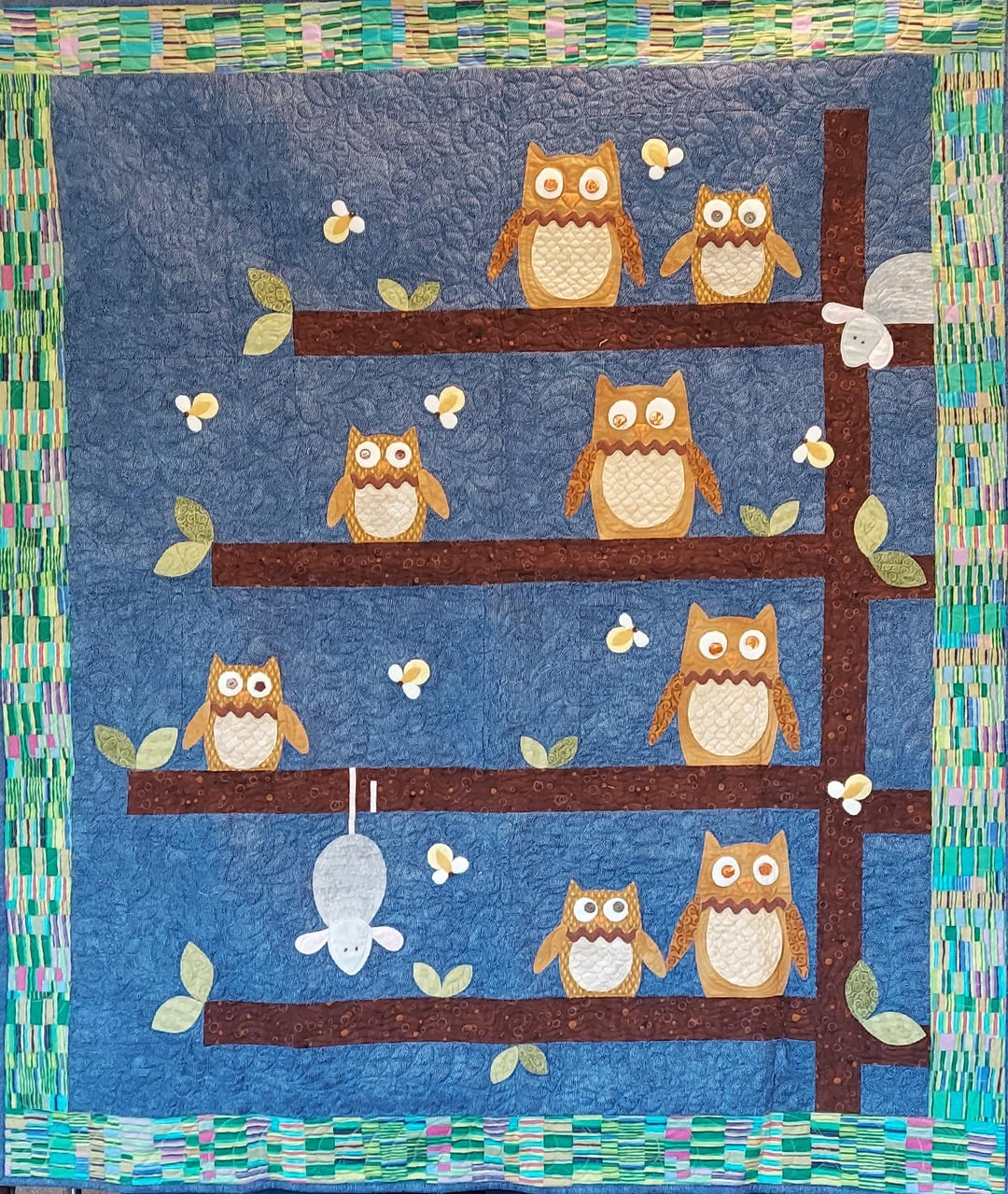 Forest Owl and Possum Quilt - Etsy
