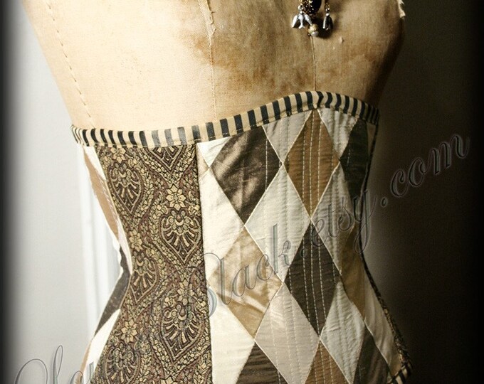 Marie Antoinette's Court Jester Corset by Louise Black Size Small - Etsy