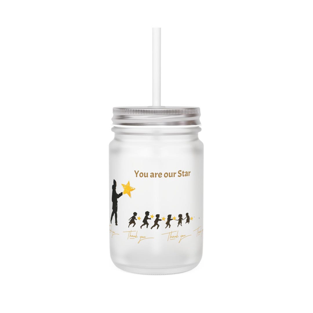 Teacher Appreciation Jar With a Straw - Etsy