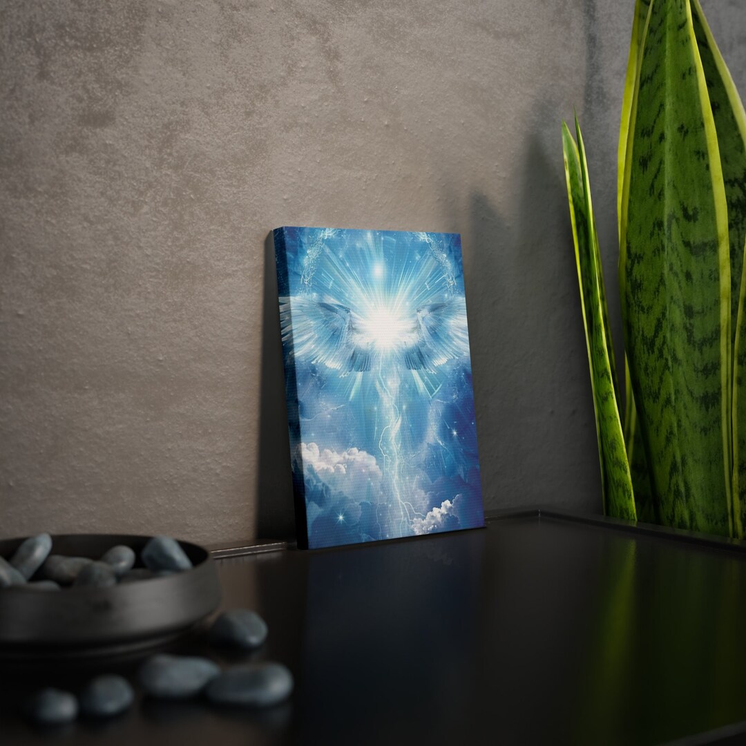 Celestite Crystal Angelic Canvas Photo Tile Meditation Art - Etsy