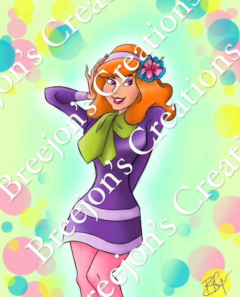 Daphne Blake Scooby-doo digital - Etsy