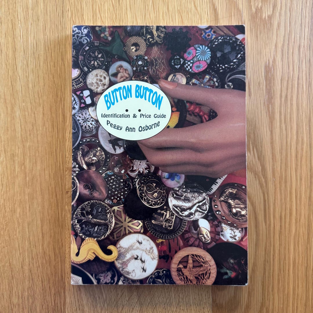 Button, Button: Identification and Price Guide by Peggy Ann Osborne - Etsy