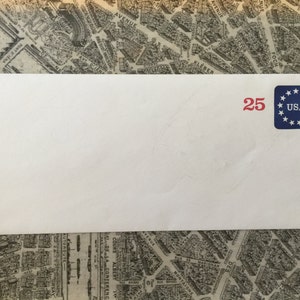 25 Cent Stamped Envelope 1980s - Etsy