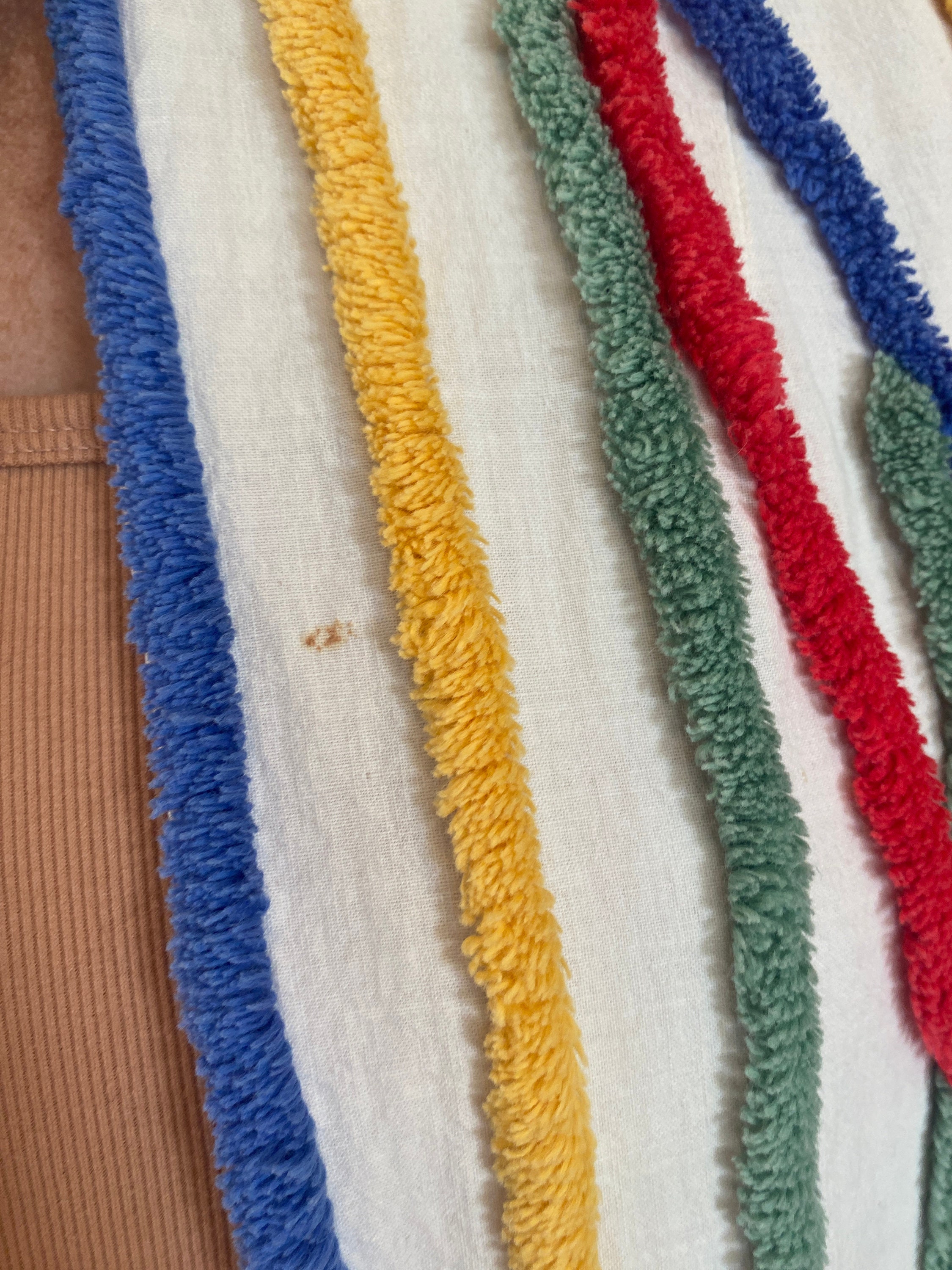 1930s-40s Rainbow Chenille Beach Cape - Etsy