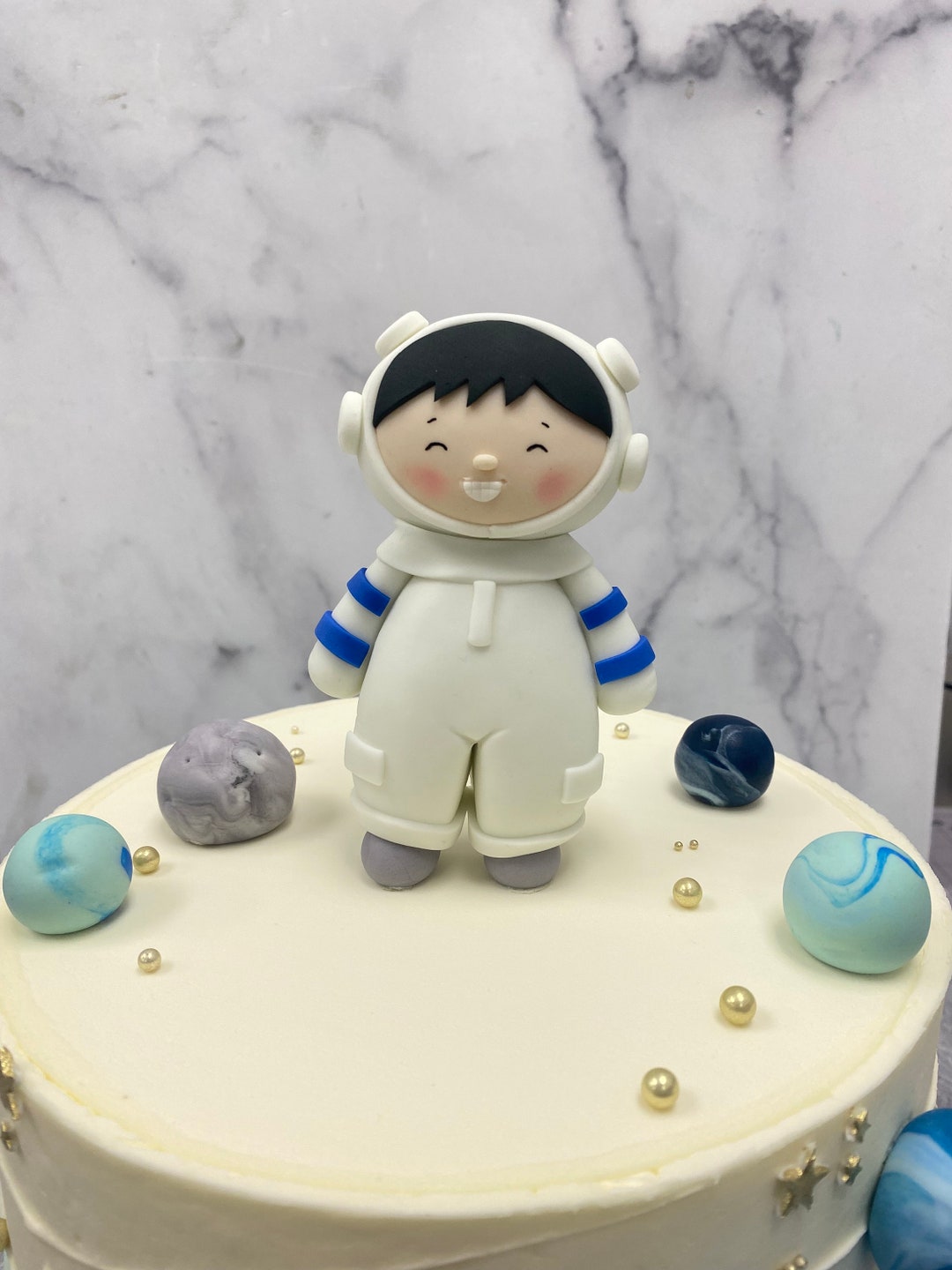 Astronaut Cake Topper , Astronaut Fondant , Customized Fondant Topper ...