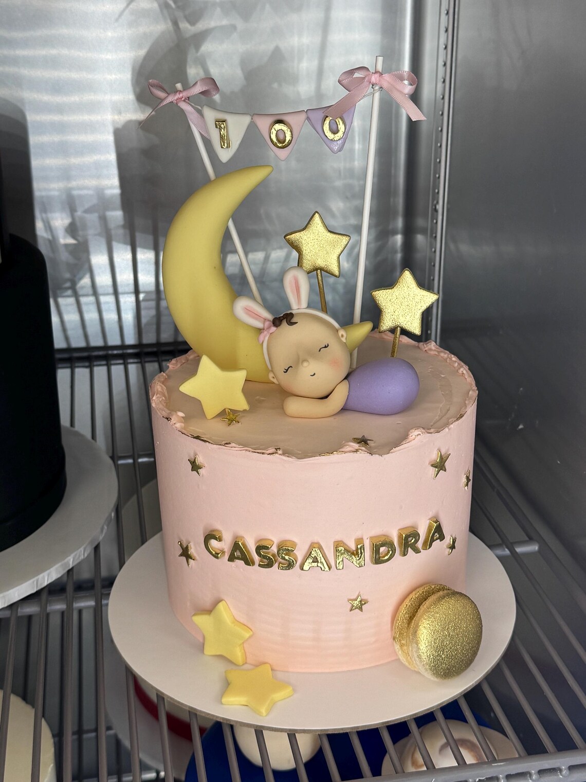 Fondant Baby and Moon Cake Topper: Moon & Stars Theme - Etsy