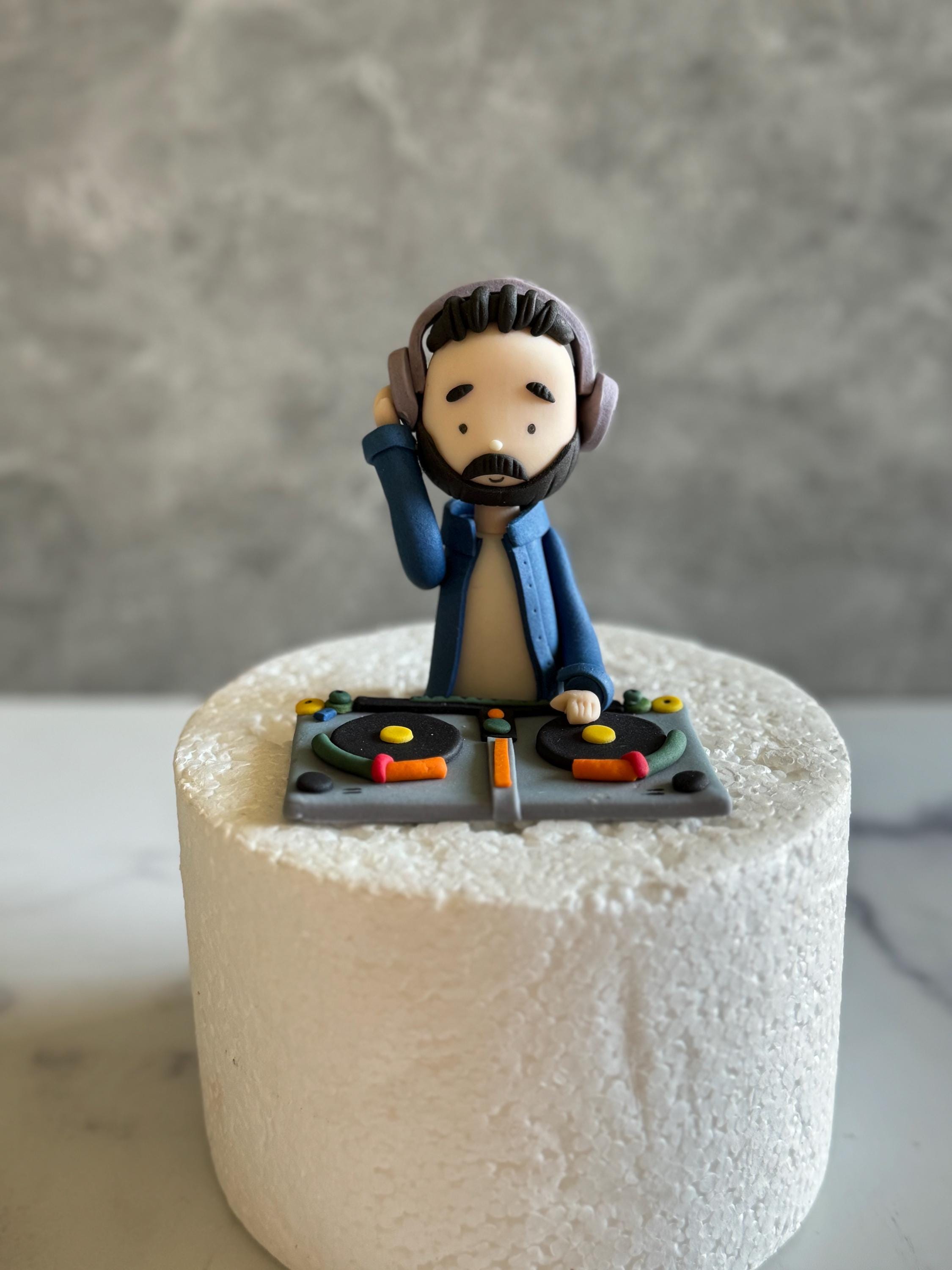 Personalized DJ Cake Topper: Edible Music Theme Decoration - Etsy