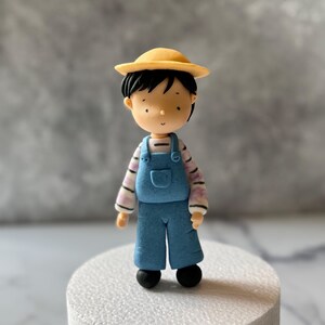 Personalized Fondant Boy Cake Topper: First Birthday - Etsy