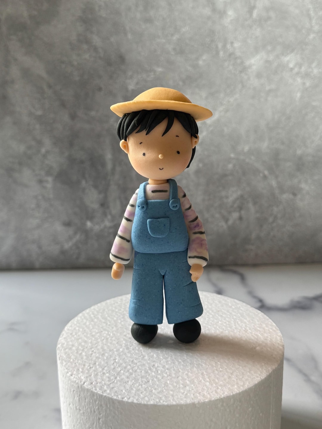 Personalized Fondant Boy Cake Topper: First Birthday - Etsy