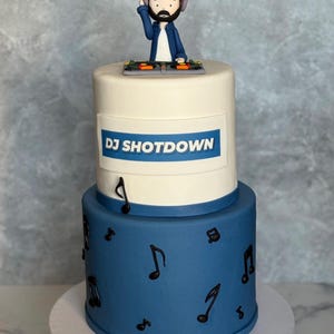 Personalized DJ Cake Topper: Edible Music Theme Decoration - Etsy