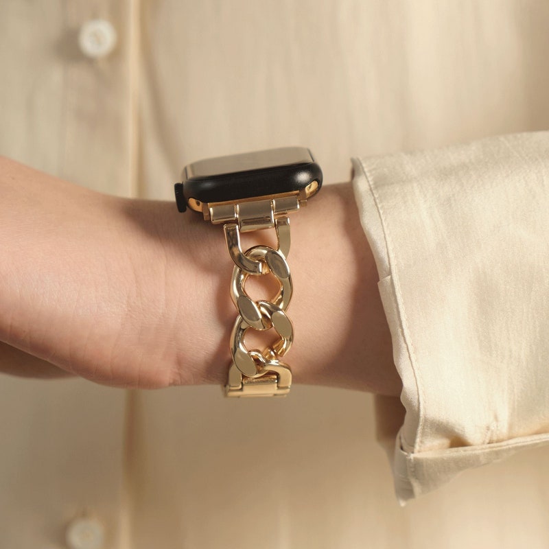 Silver Apple Watch Chain - Etsy