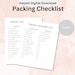 Unique Travel Packing Checklist | Printable PDF | Stay Organized - Etsy