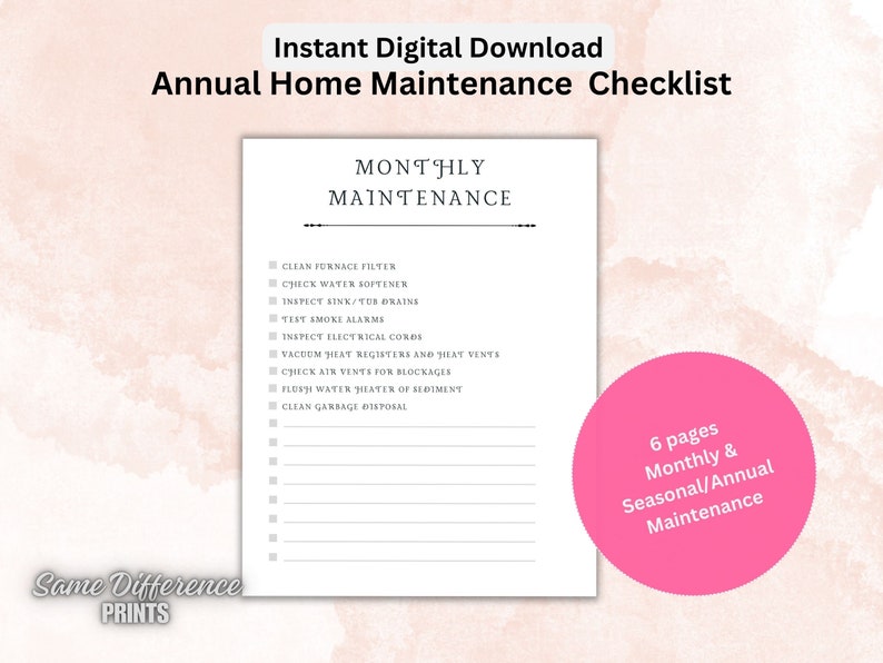 Your Annual Home Maintenance Checklist: A Year-round Cleaning Schedule ...