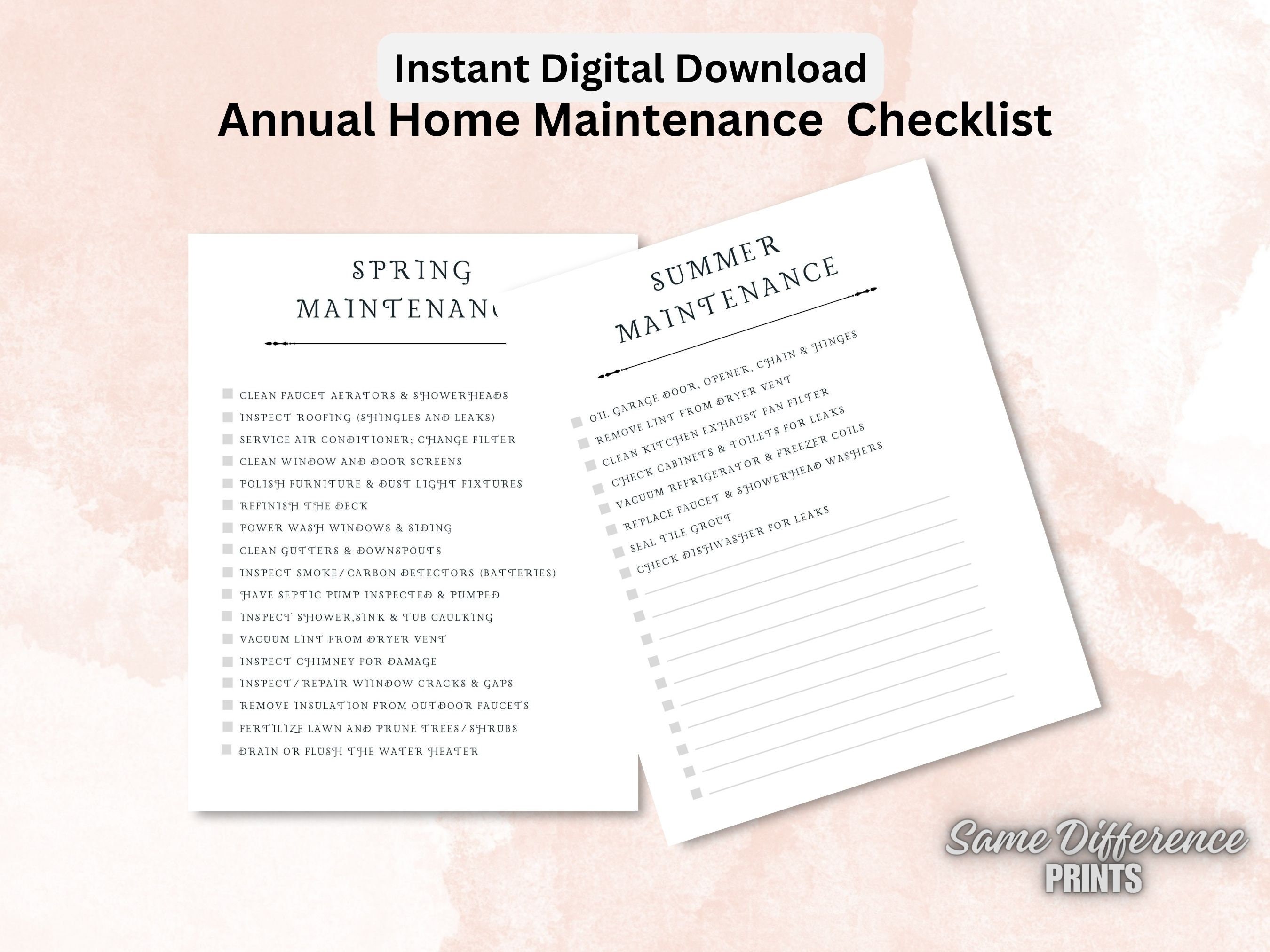 Your Annual Home Maintenance Checklist: A Year-round Cleaning Schedule ...
