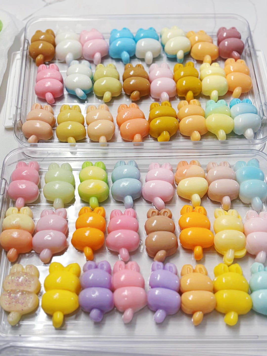 Handmade Bunny Stress Reliever Toy - Cute Rabbit Squishy, Stress Relief ...