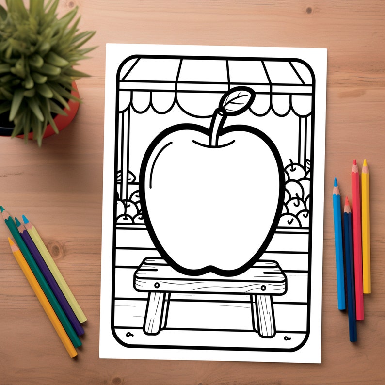 Fruitful Adventures: Printable Educational Activity Book - Etsy