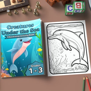 Creatures Under the Sea: Educational Activity Book - Etsy
