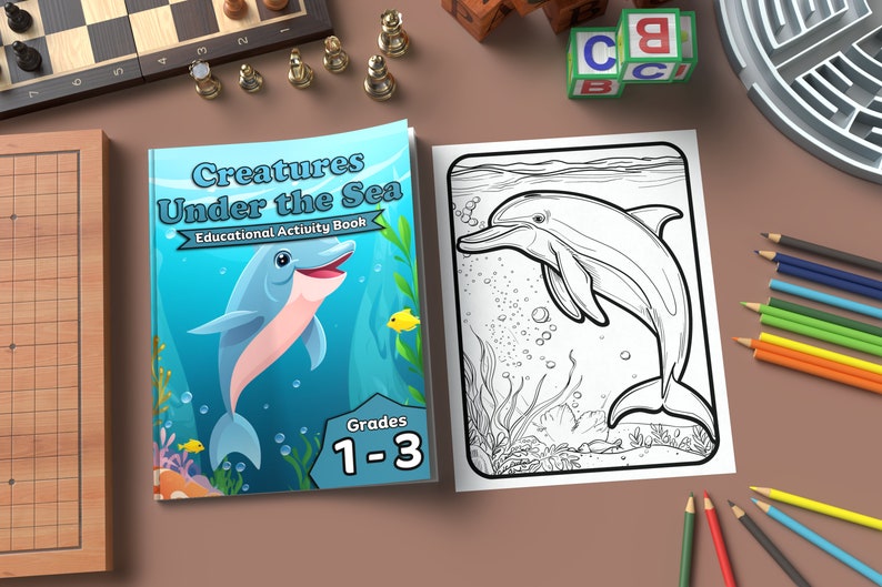 Creatures Under the Sea: Educational Activity Book - Etsy