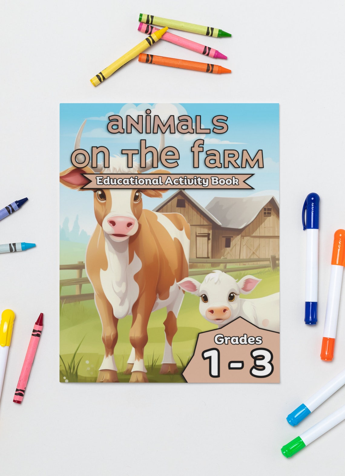 Animals on the Farm: Educational Activity Book - Etsy