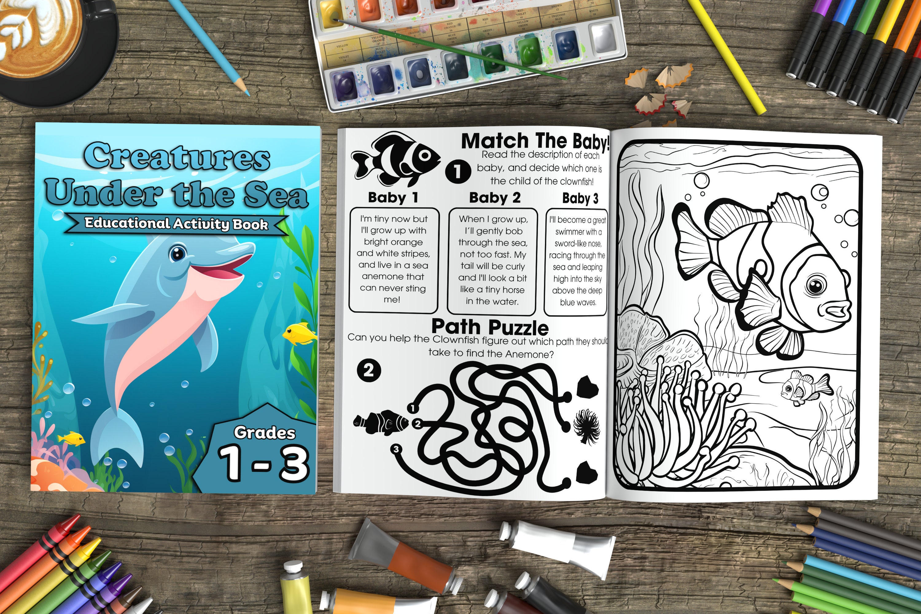 Creatures Under the Sea: Educational Activity Book - Etsy
