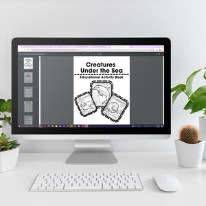 Creatures Under the Sea: Printable Educational Activity Book - Etsy