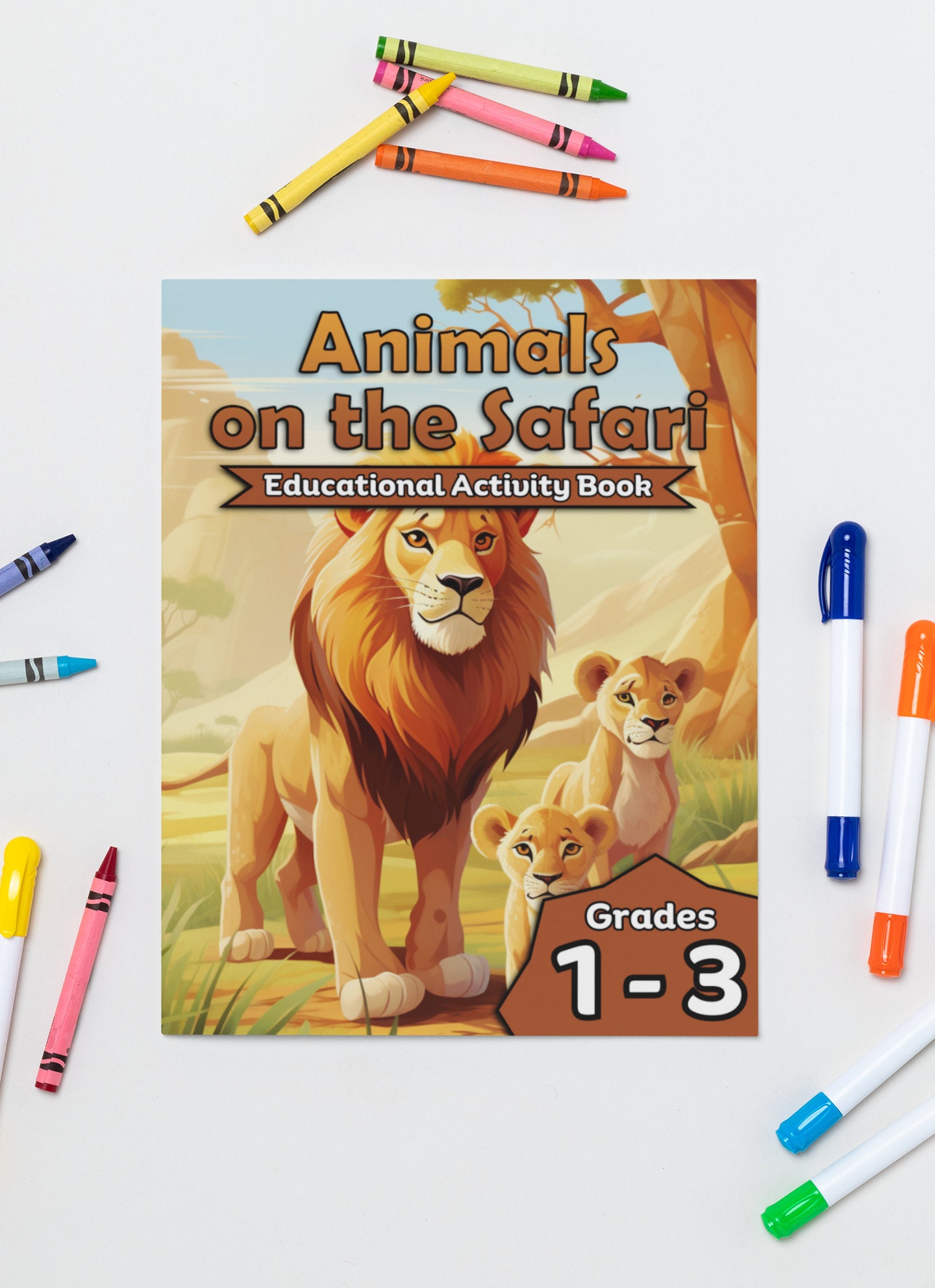 Animals on the Safari: Educational Activity Book - Etsy