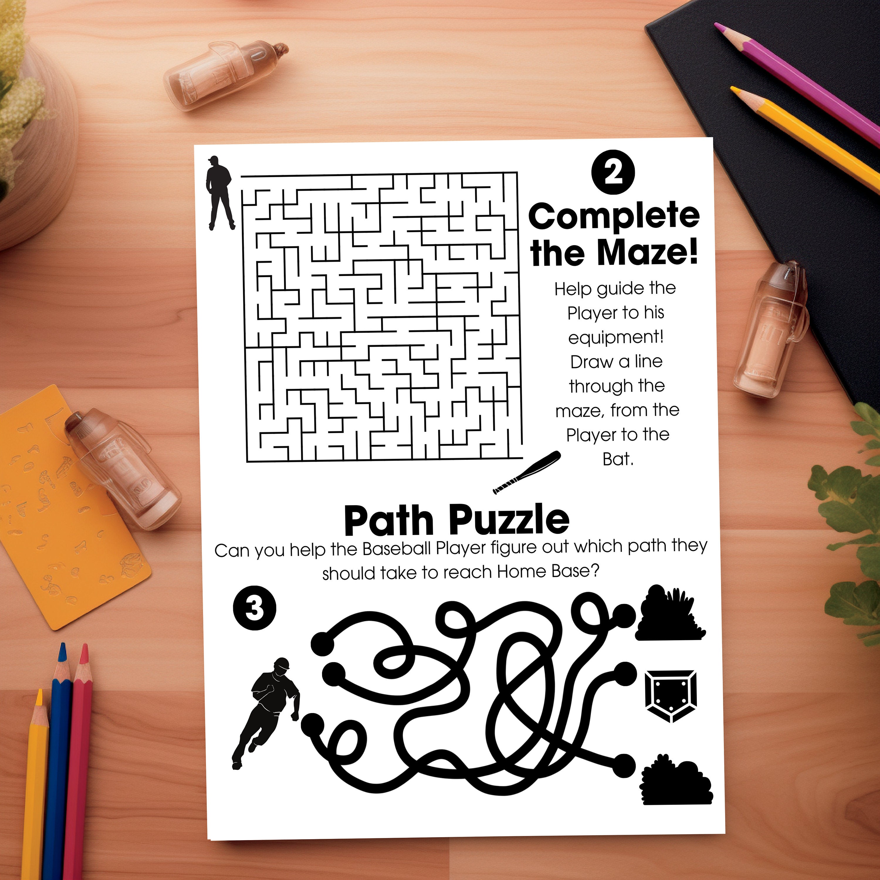 Athletic Adventures: Printable Educational Activity Book - Etsy