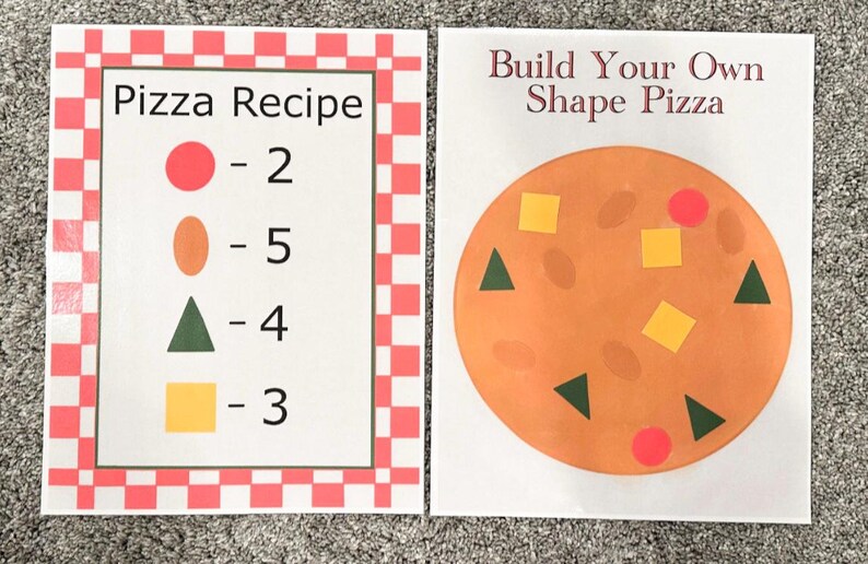 Shapes and Pizza - Etsy