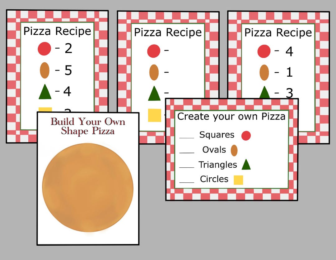 Shapes and Pizza - Etsy