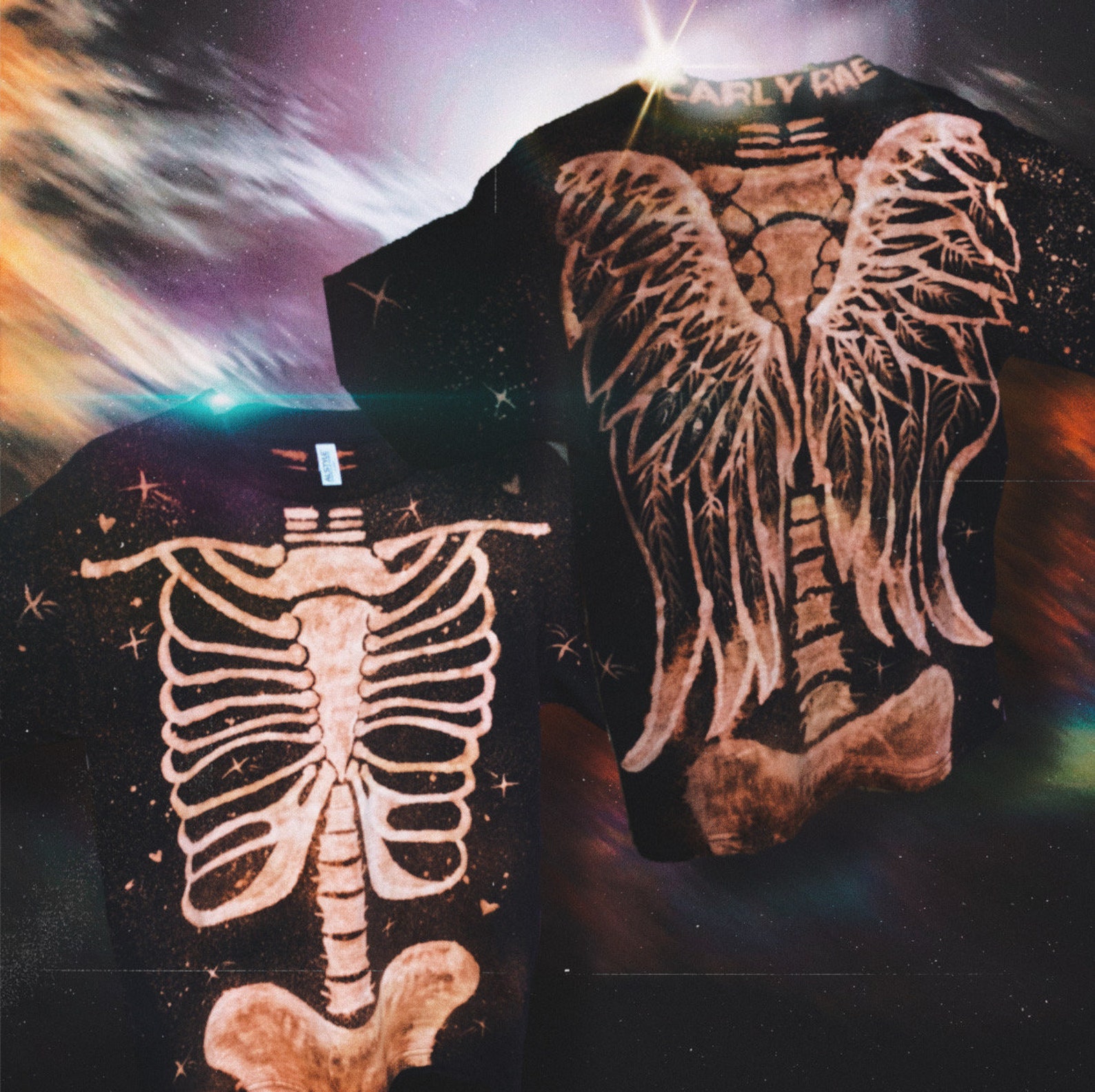 Custom Handmade Skeleton Bleach T-shirts - Etsy