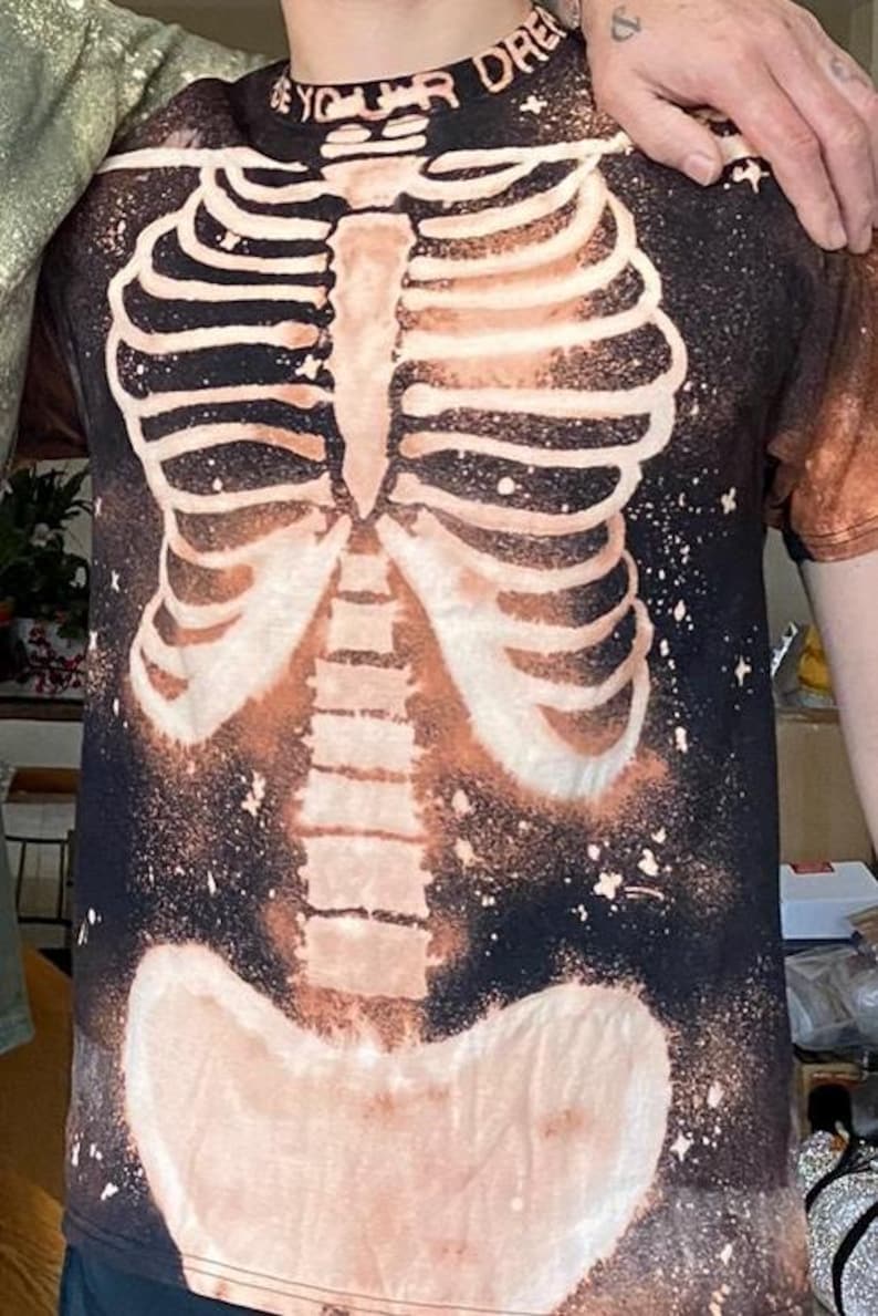 Custom Handmade Skeleton Bleach T-shirts - Etsy