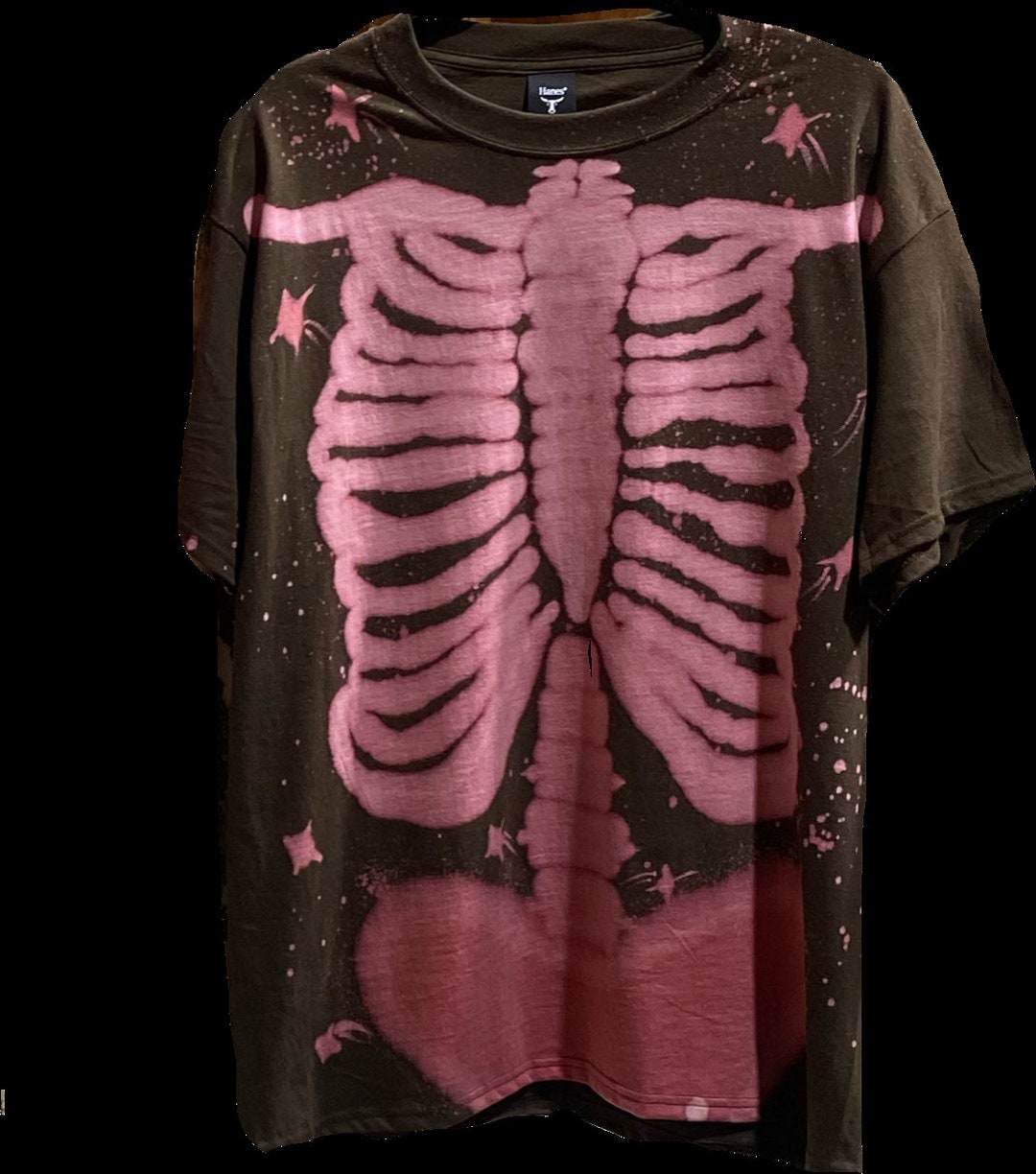 Custom Handmade Skeleton Bleach T-shirts - Etsy