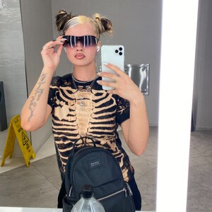 Custom Handmade Skeleton Bleach T-shirts - Etsy