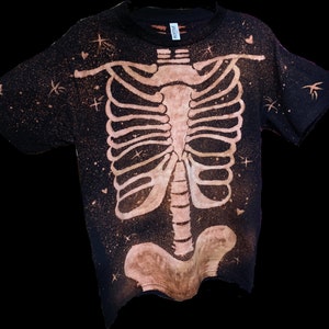 Custom Handmade Skeleton Bleach T-shirts - Etsy