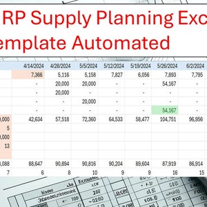 MRP Excel Template – Simplify Inventory and Demand Planning - Etsy