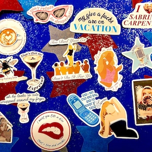 60pcs Sabrina Carpenter Stickers - Etsy