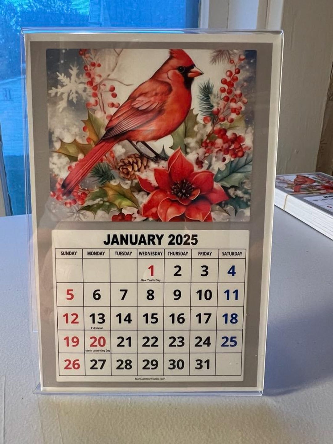 2025 Desktop Calendar With Stand, Flowers, 4x6 Photographs on Glossy ...