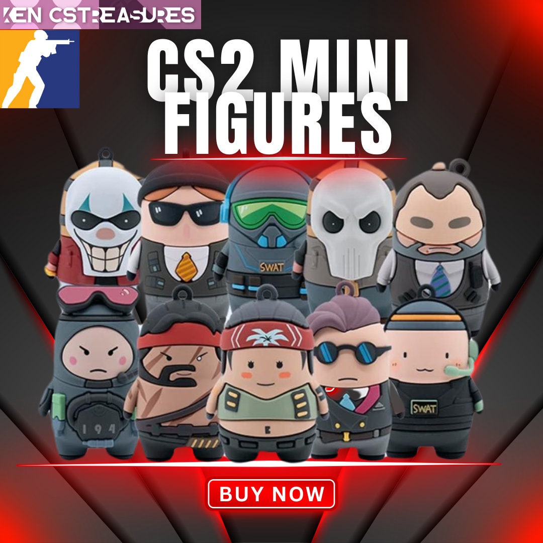 CS2 Counterstrike Global Offensive Action Figure Phone Holder Cute Mini ...
