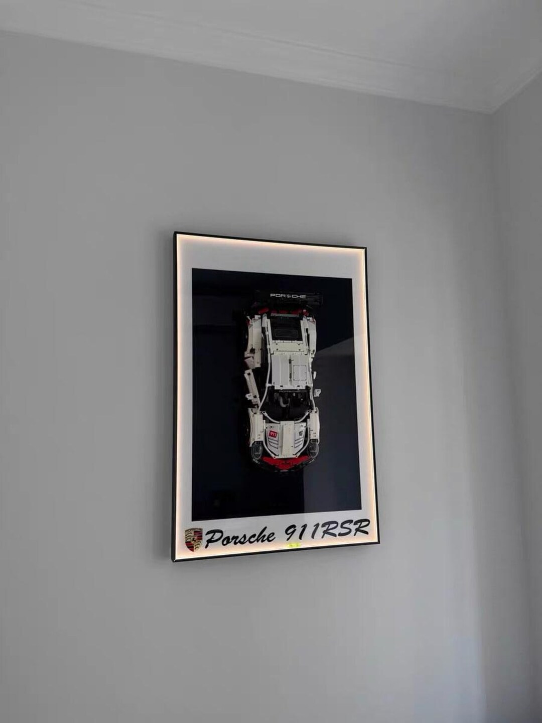 Framed Porsche 911 RSR GT3 RS LEGO Car Wall Art – 3D Supercar Model ...