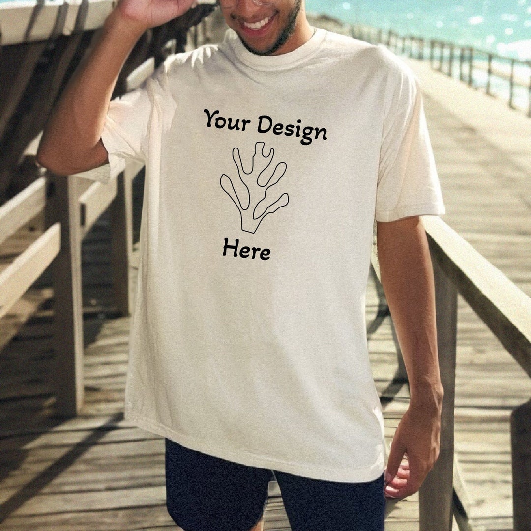 Comfort Colors Ivory 1717 T-shirt Mockup, Boho Aesthetic, Shirt Mockup ...