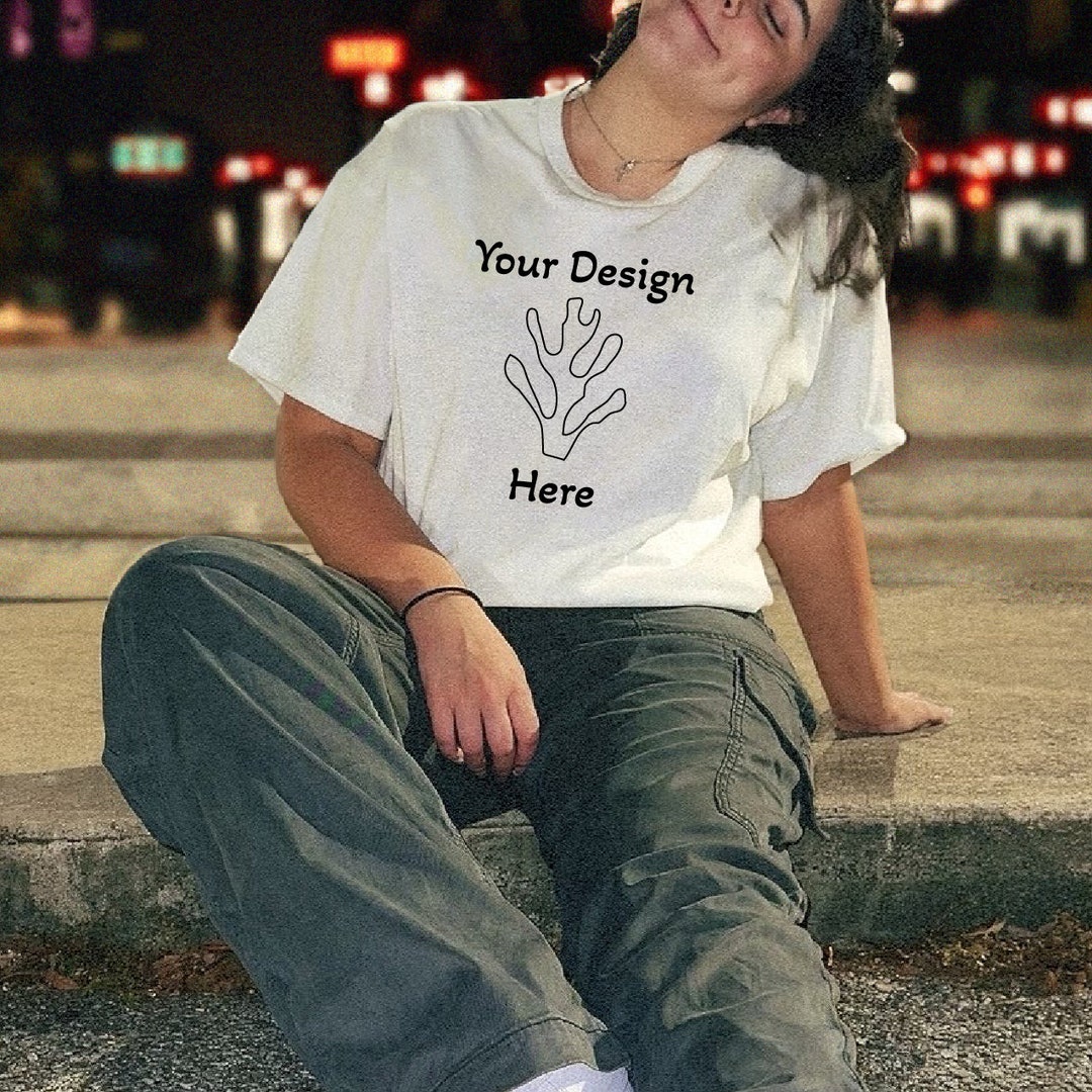 Gildan 64000 White T-shirt Mockup, Boho Aesthetic, Folded Shirt Mockup ...