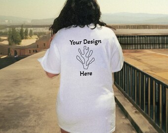 Gildan 64000 White T-shirt Mockup, Boho Aesthetic, Folded Shirt Mockup ...