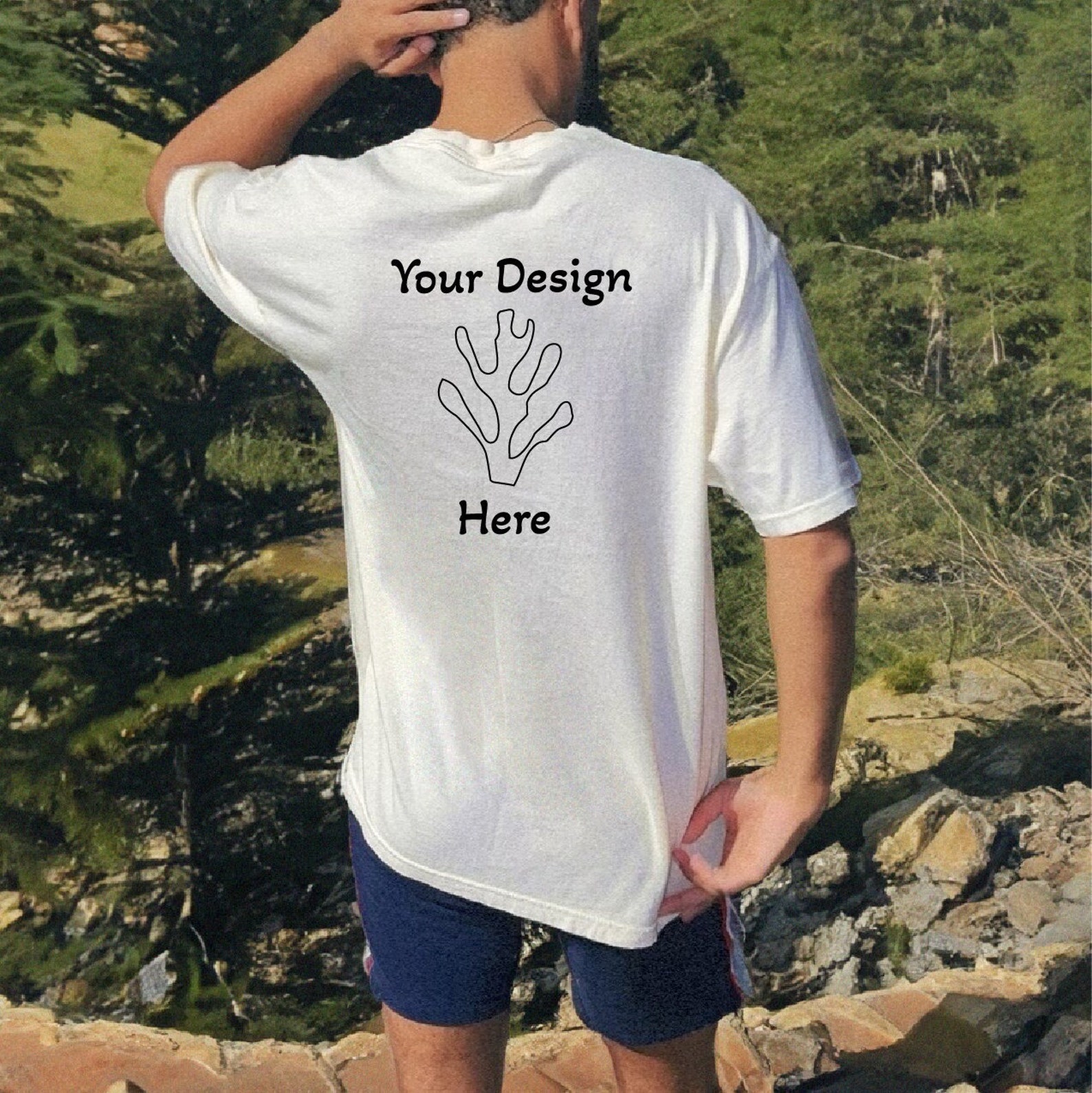 Comfort Colors Ivory 1717 T-shirt Mockup, Boho Aesthetic, Shirt Mockup ...