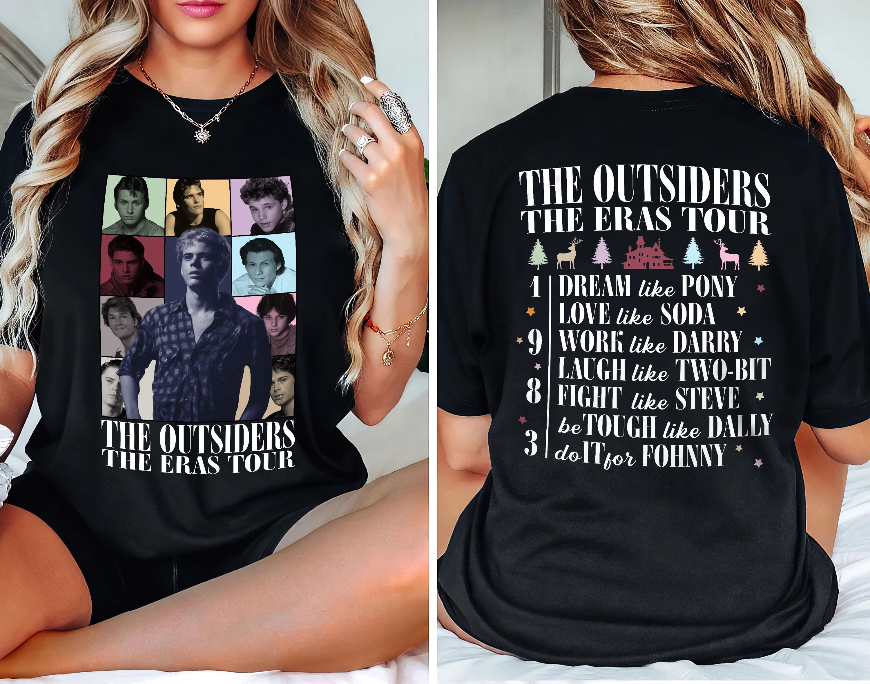 2 Side the Outsiders Eras Tour Shirt, Outsiders Novel Characters Shirt ...